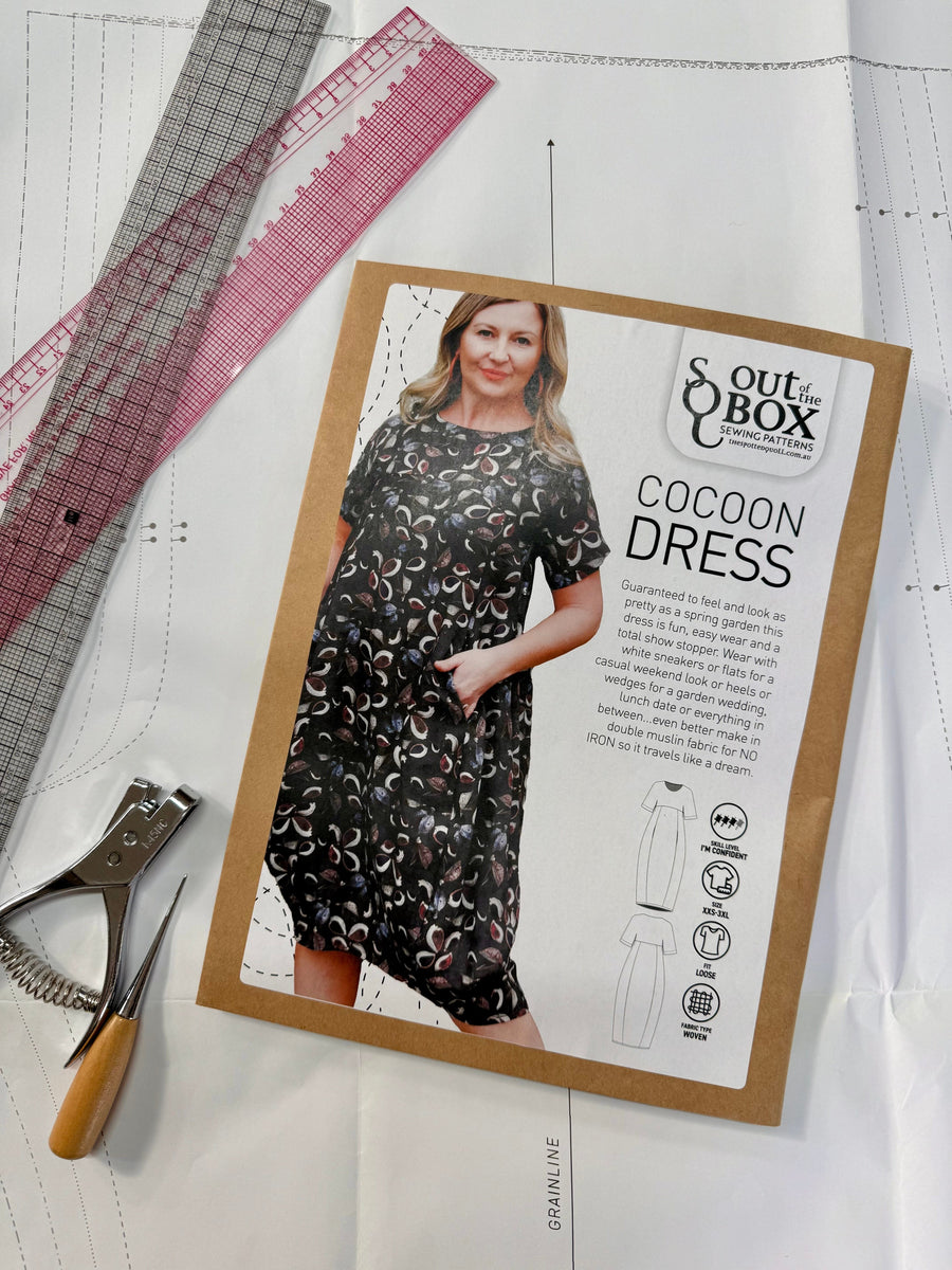 SQ Sewing Pattern - Cocoon Dress – The Spotted Quoll