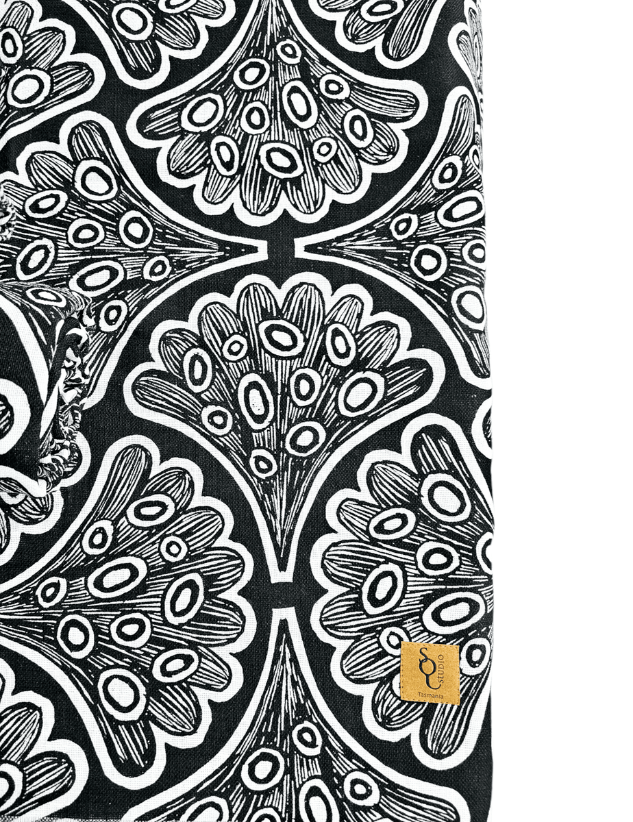 Organic Linen Table Cloth - Galaxias Fish Scale – The Spotted Quoll